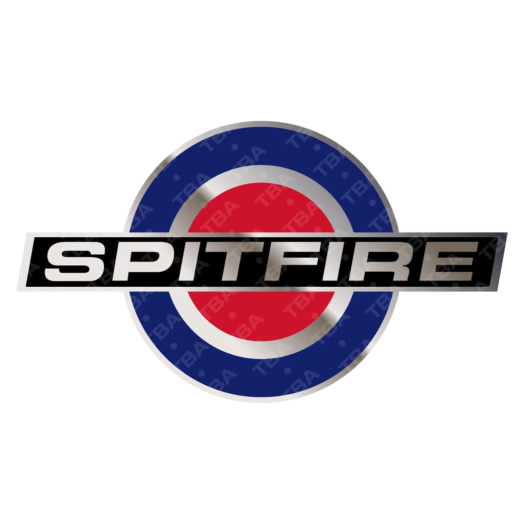 Spitfire Target Logo, Emblem, Classic, Vintage, SVG, Digital Download ...