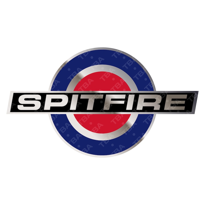 Spitfire Target Logo, Emblem, Classic, Vintage, SVG, Digital Download ...