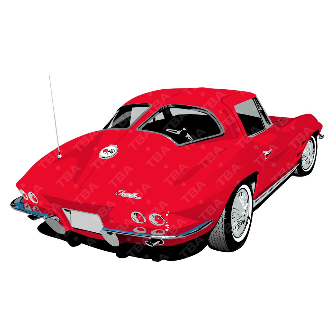 1963, Chevrolet, Corvette, SVG, Digital Download. - Etsy