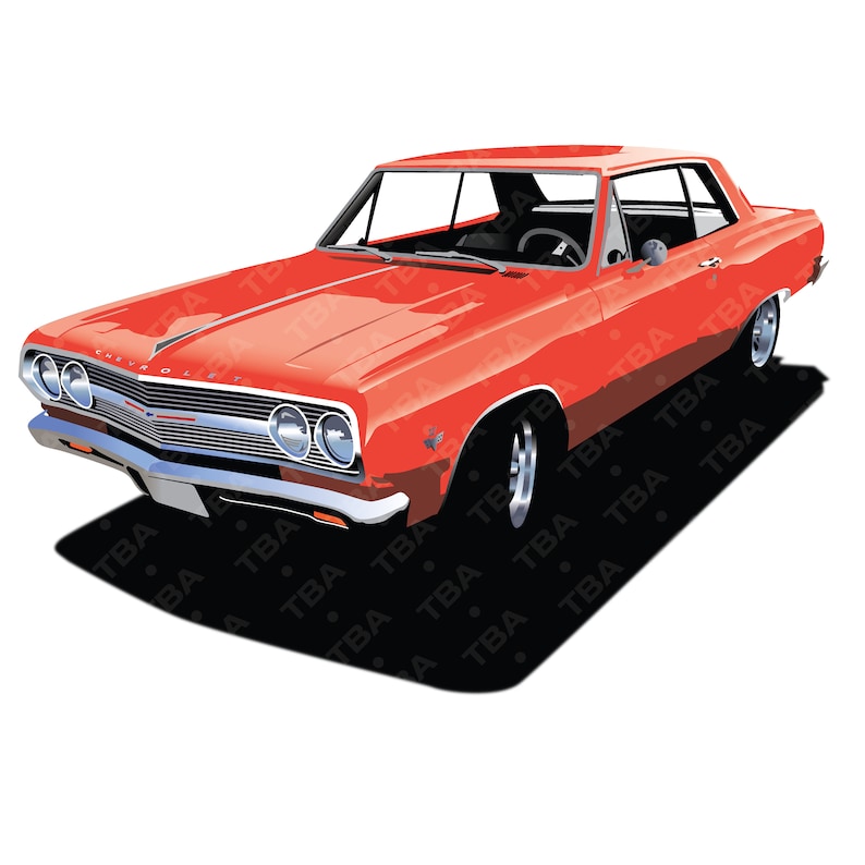 1965 Chevelle Chevrolet Malibu SVG - Etsy