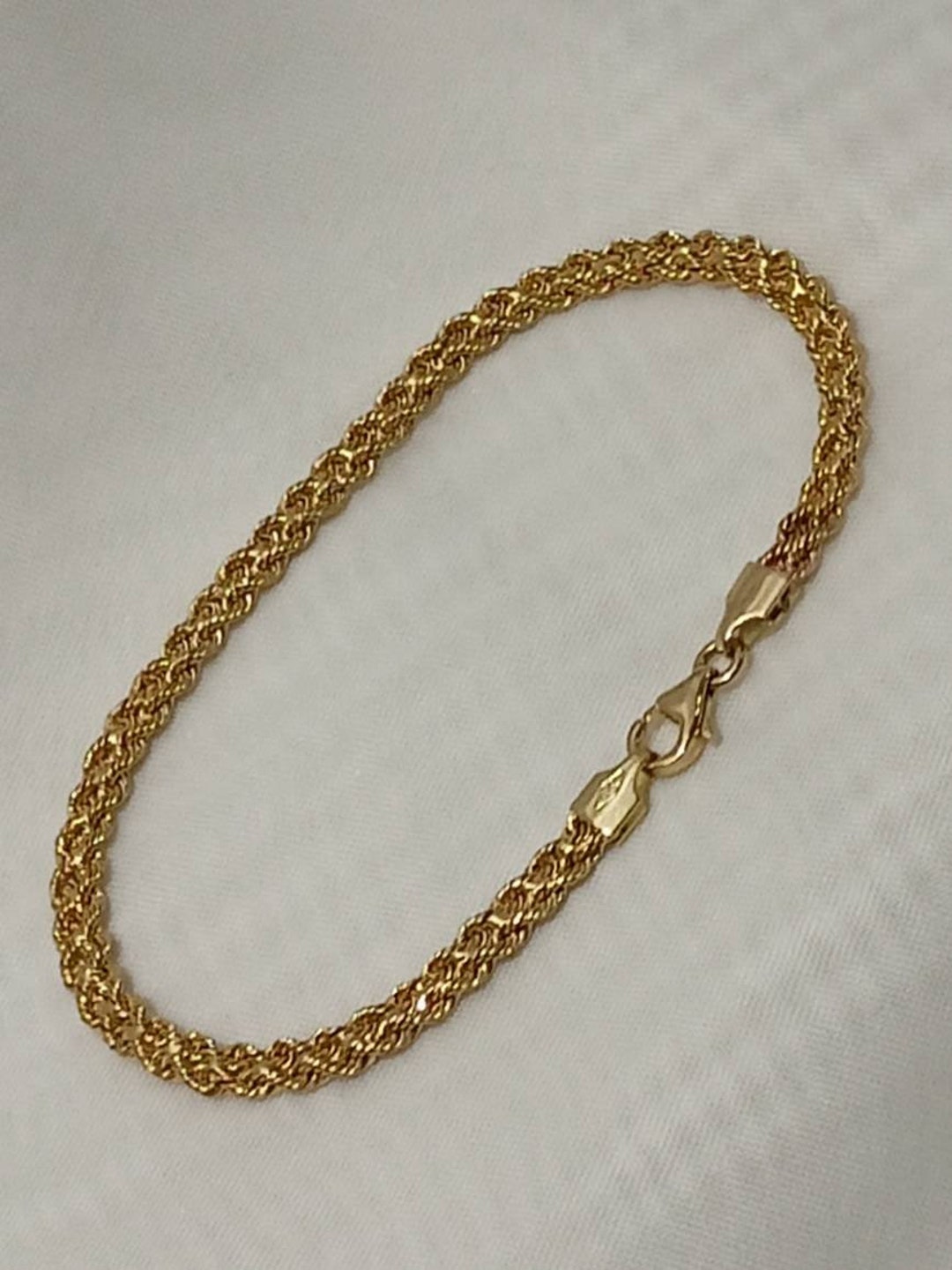 SOLD! BOOKED! 9 K Solid Gold Bracelet, 9 Kt Yellow Gold, Vintage ...
