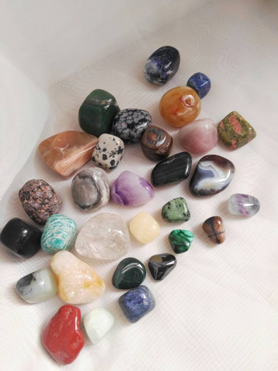 Stones Collection Trommelsteine gefasste Steine Edelsteine - Etsy.de