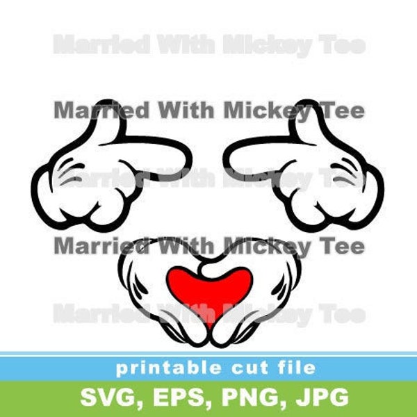 Mickey Pointing Hand - Etsy