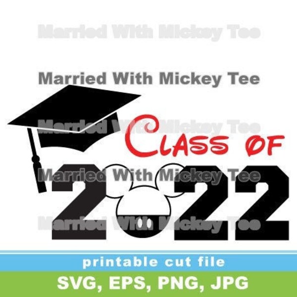 Mickey Mouse Grad Squad Svg - Etsy