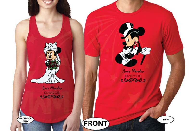Personalize Awesome Matching Just Married Apparel With Wedding Date ...