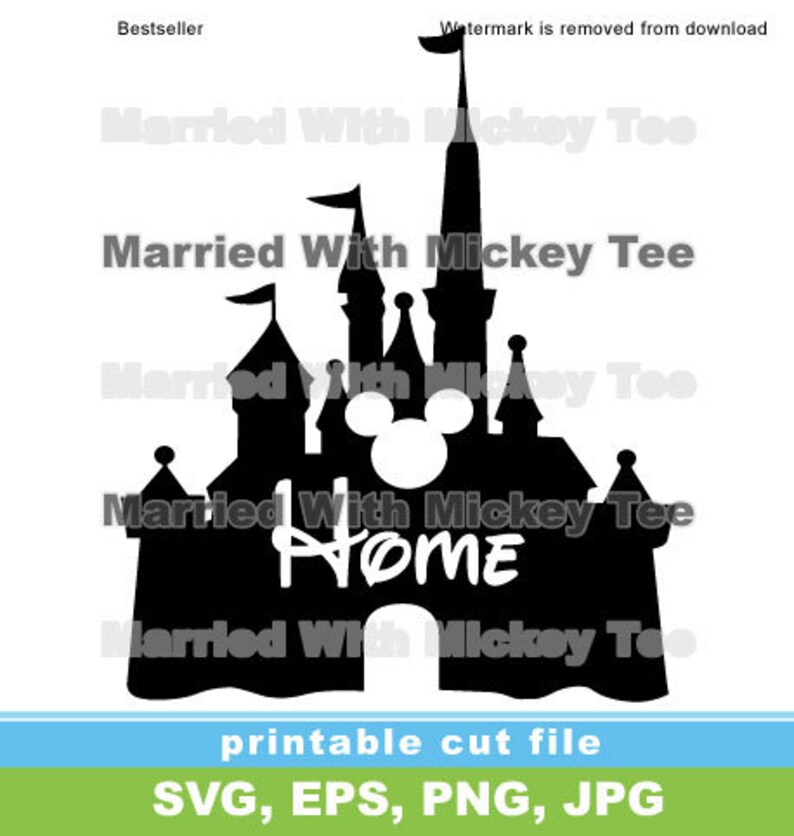SVG Home Castles 4 Designs With Mickey Mouse Head - Etsy