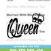SVG King and Queen With Crowns Lettering Digital Download Make - Etsy