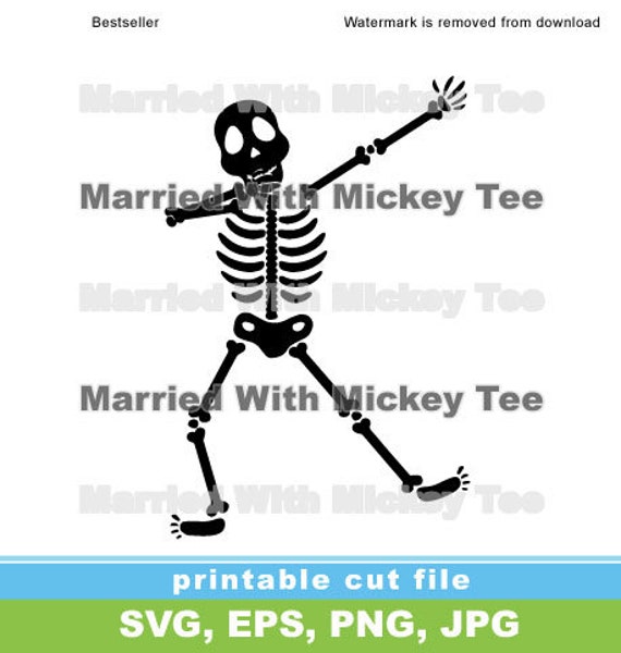 Art & Collectibles Digital SVG the dab dabbing skeleton dance move ...