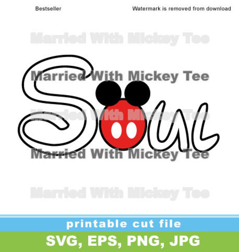 Etsy SVG Matching Design for Couple Soul Mate With Mickey Mouse Pants ...