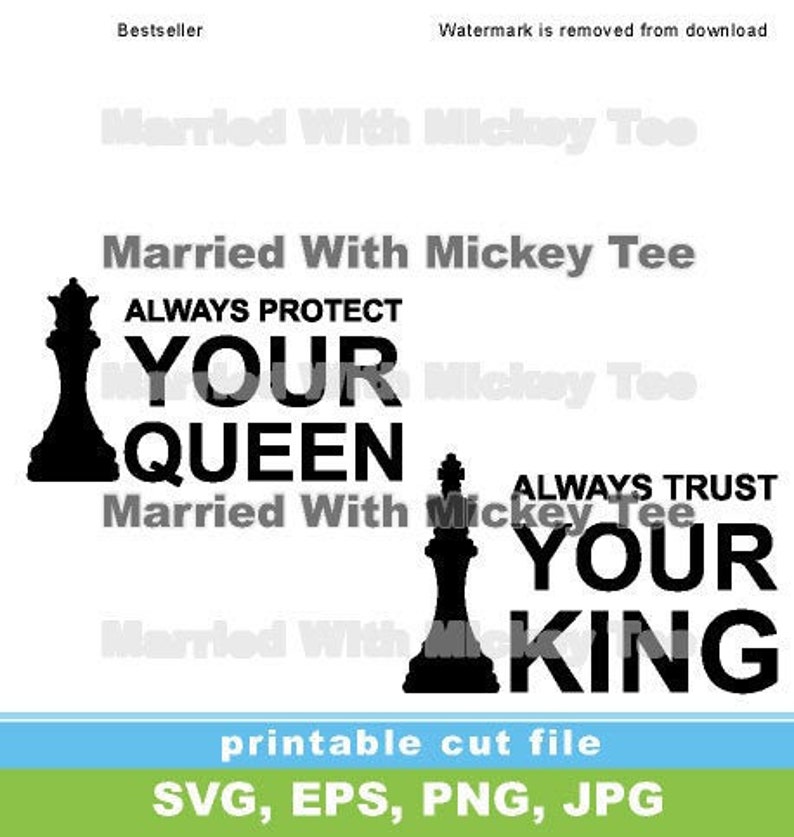 SVG Always Protect Your Queen King Chess Pieces Digital File - Etsy