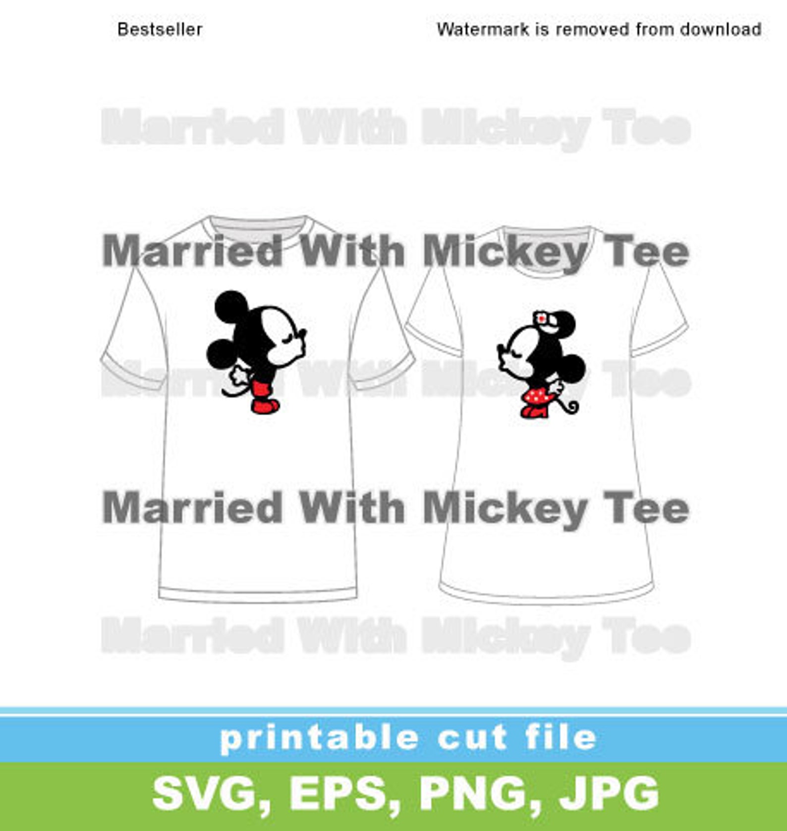 Etsy SVG Matching Design for Couples Soulmate With Mickey Mouse and ...