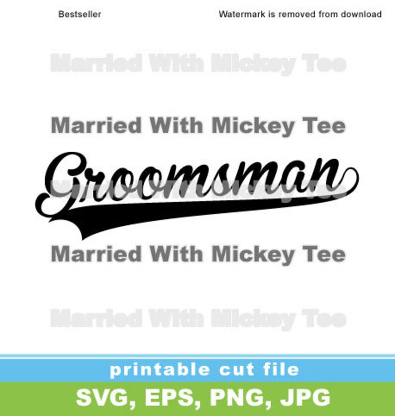 Baseball Style Font SVG Groom Groomsman Son of the Bride Best Man to Be ...