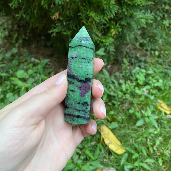 Ruby in Zoisite - Etsy