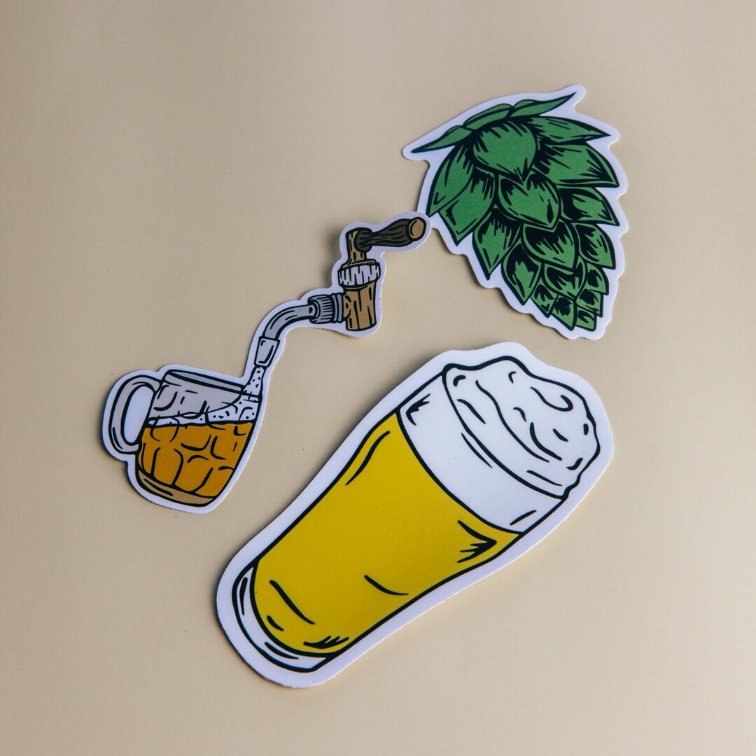 Craft Beer Sticker 3-pack | Beer Sticker - Etsy