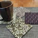 Set of 4 Reversible Handmade Lightweight Thin Quilted Coaster Set - Etsy