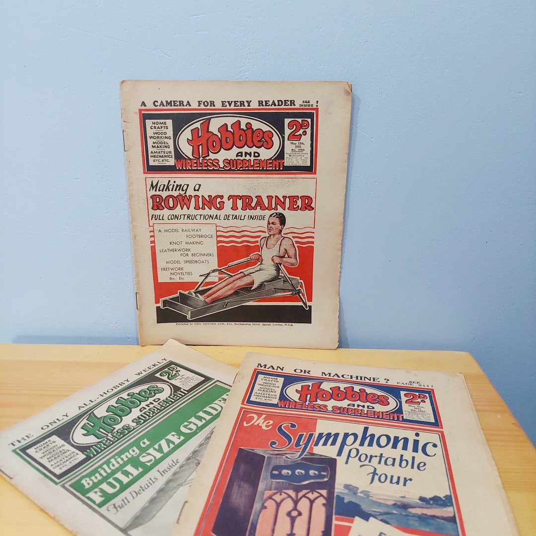 Vintage Set of 3 "hobbies" Magazines All From May 1933 - Etsy