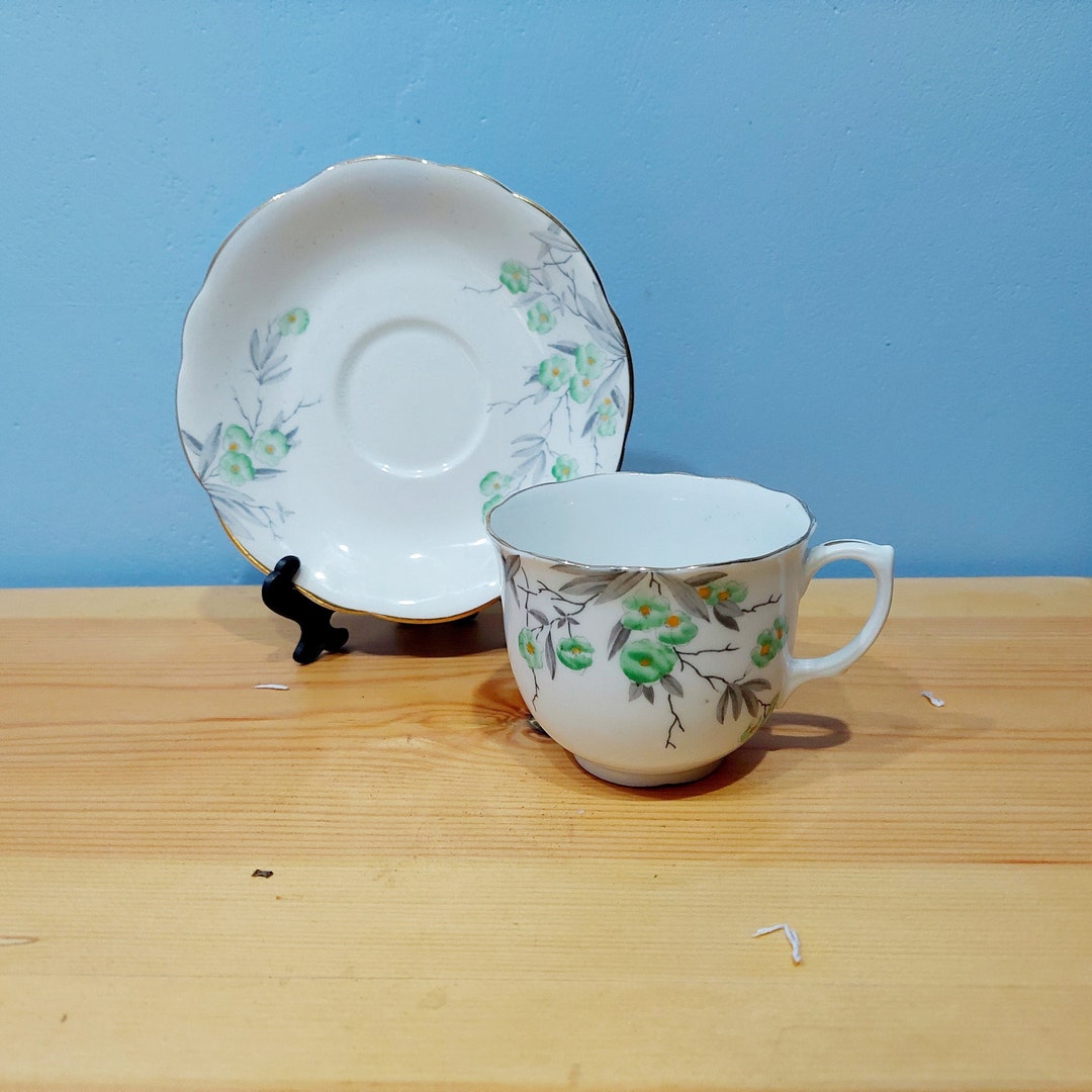 Vintage Foley/e Brain & Co Teacup and Saucer Fine Bone China - Etsy