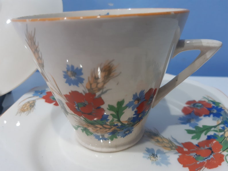 Phoenix Ware Vintage Teacup and Saucer Trio Made in England - Etsy UK