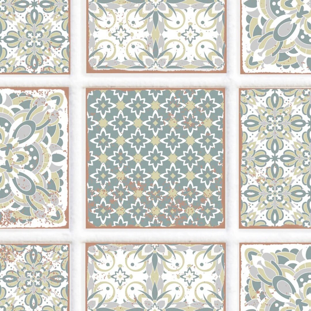 Azulejos Tile Stickers Patterned Tile Decals Tile Transfers Tile ...