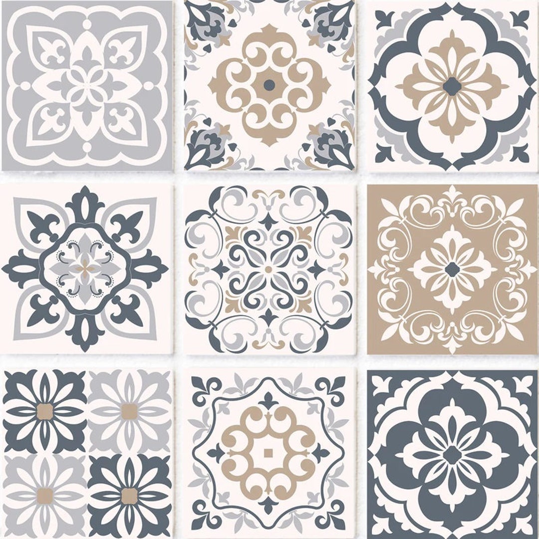 Azulejos Tile Stickers Patterned Tile Decals Tile Transfers Tile ...