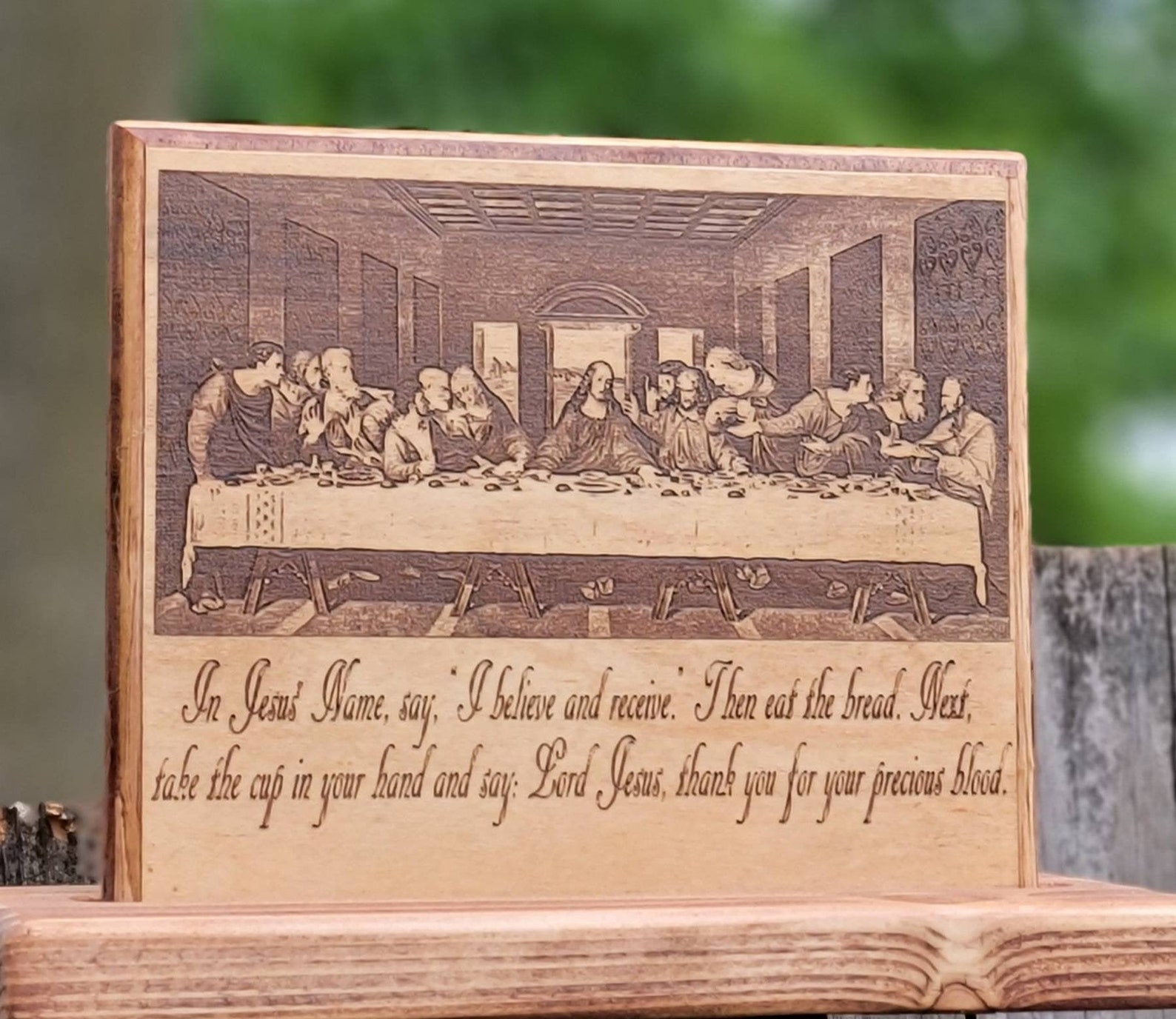 Lord's Last Supper Table Accent Plaque Communion Prayer - Etsy