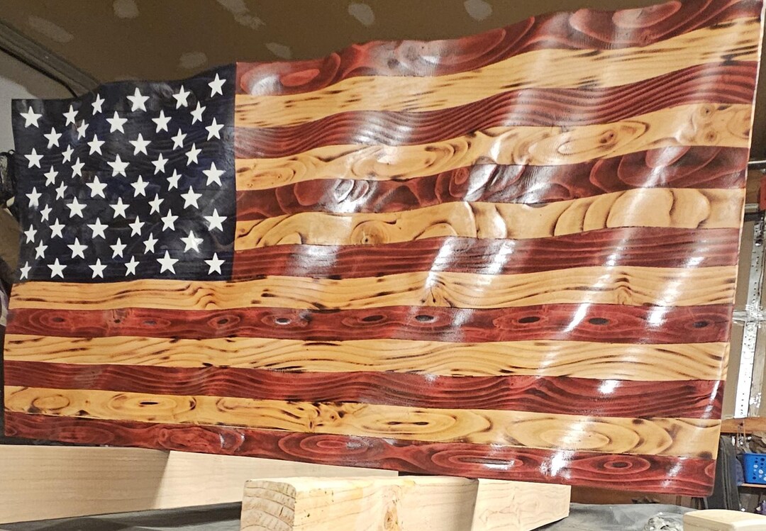 Extra Large Wooden Wavy Union Flag, Flag of Great Britain, British ...