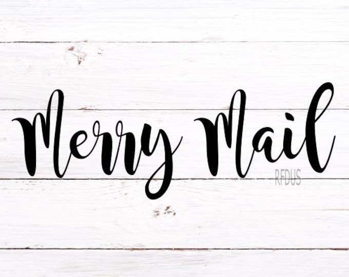 Merry Mail SVG Christmas Diy Sign Svg Let It Snow Svg Santa - Etsy