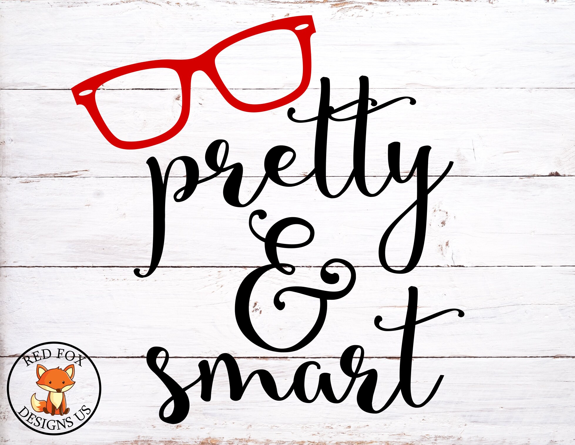 Pretty and smart svg glasses svg easy cricut cut file back | Etsy