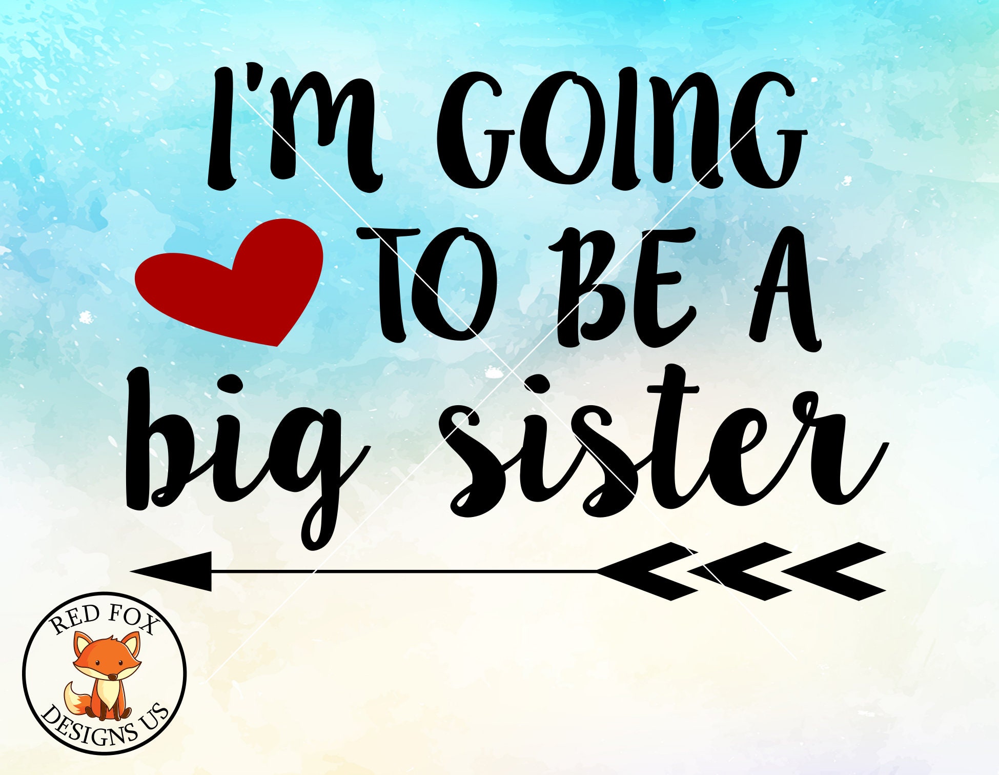 I'm going to be a big sister svg cricut and cameo cutting | Etsy
