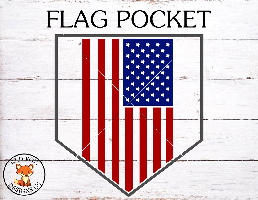 Pocket Flag Svg American Flag SVG Home of the Free Because - Etsy