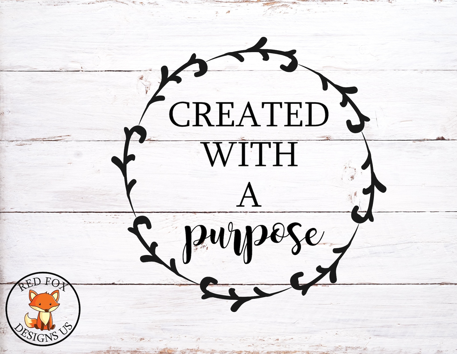Created With a Purpose SVG Easy Cricut Cutting File Bible - Etsy