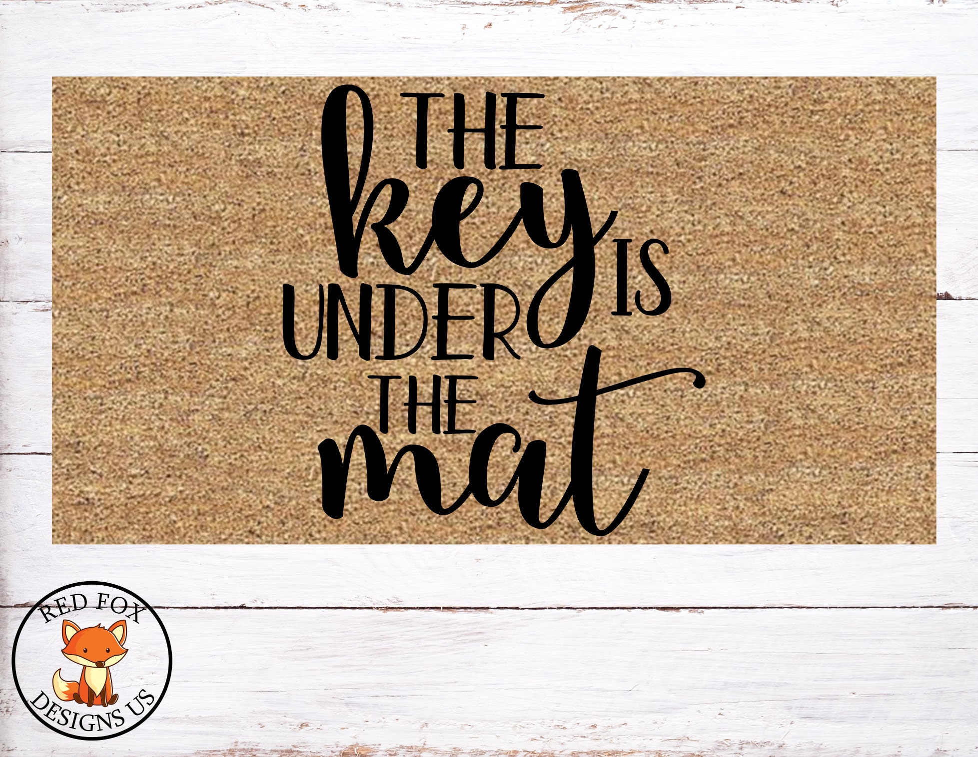 The key is under the mat svg Keys phone wallet svg Please | Etsy