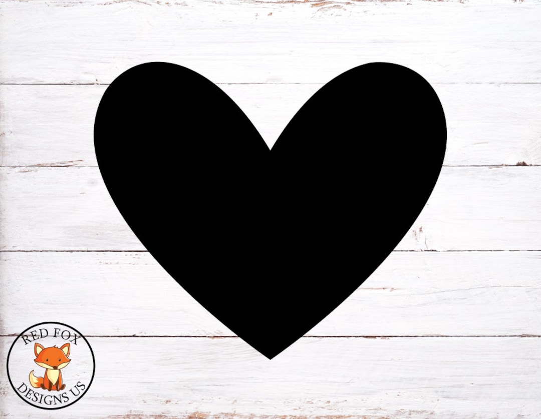 Heart Shape SVG, Heart Cricut Cutting Files, Easy Vector SVG File ...