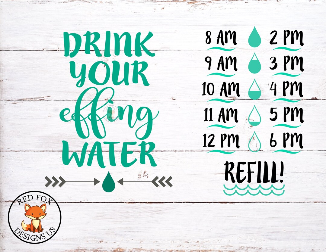 Drink Your Effing Water Svg, Drink up Buttercup Svg, Water Bottle Svg ...