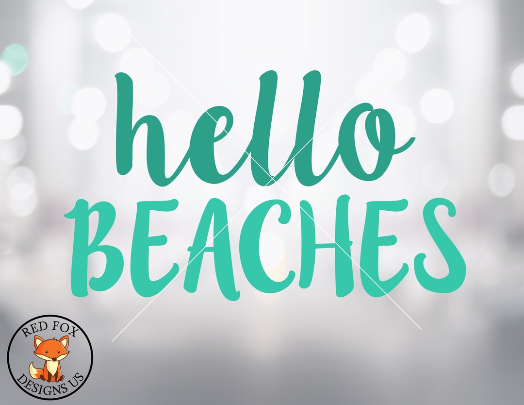 Hello beaches SVG beach svg ocean svg coastal svg starfish - Etsy Portugal
