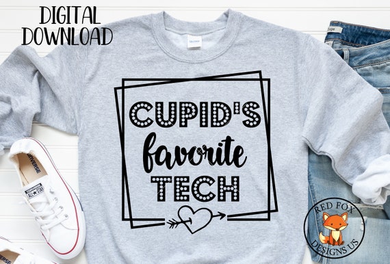 SVG Files Cupid's Favorite Tech Svg Tech | Etsy