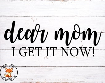 Dear Mom Svg | Etsy