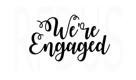 We're Engaged SVG Engaged AF svg file Coffee wedding | Etsy