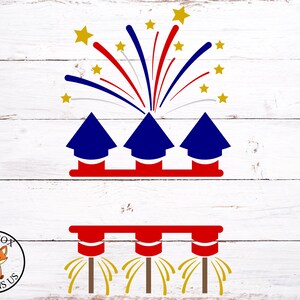 Firework Monogram SVG, Cricut Cutting, Monogram Ready Image, Little Boy ...