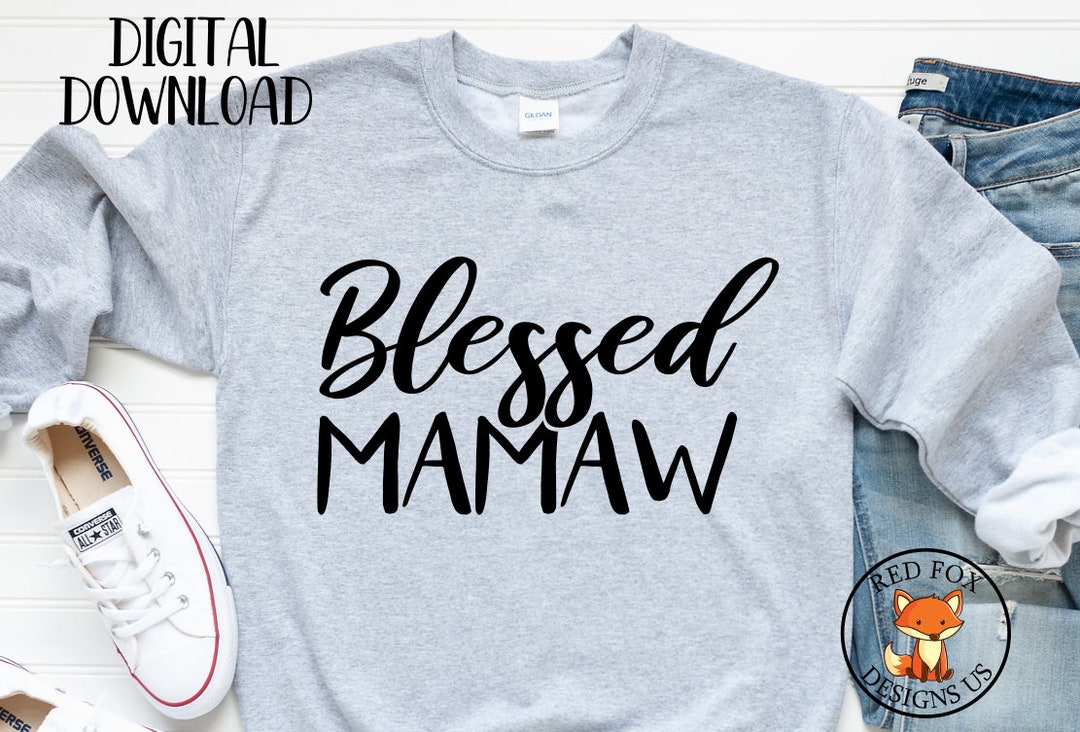 Blessed Mamaw SVG, Mawmaw, Grandma Svg, Instant Download, Commercial ...