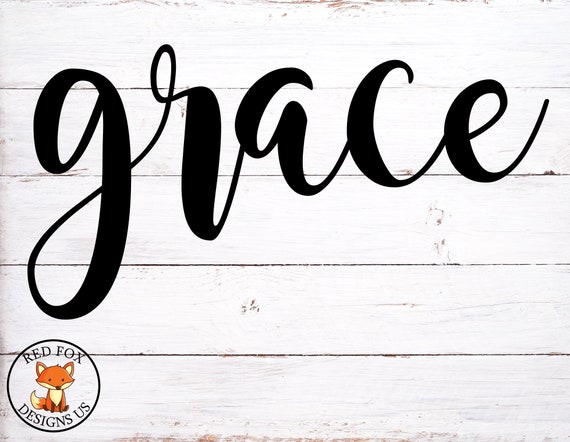 Grace Svg Cricut Cutting Files Word Svg Quote Svg Religous - Etsy Singapore