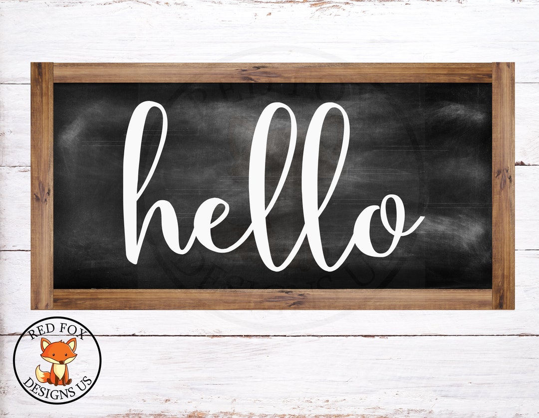 Hello SVG, Cricut Cutting File, Cricut Explore, Diy Mug, Diy Sign, Diy ...