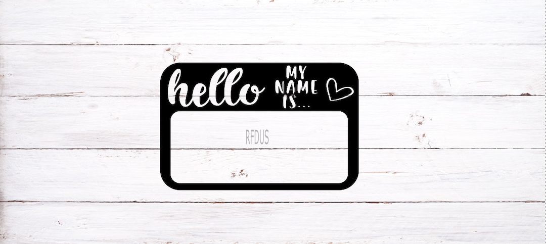 Name Tag svg Hello My Name Is svg hashtag teacherlife svg - Etsy Portugal