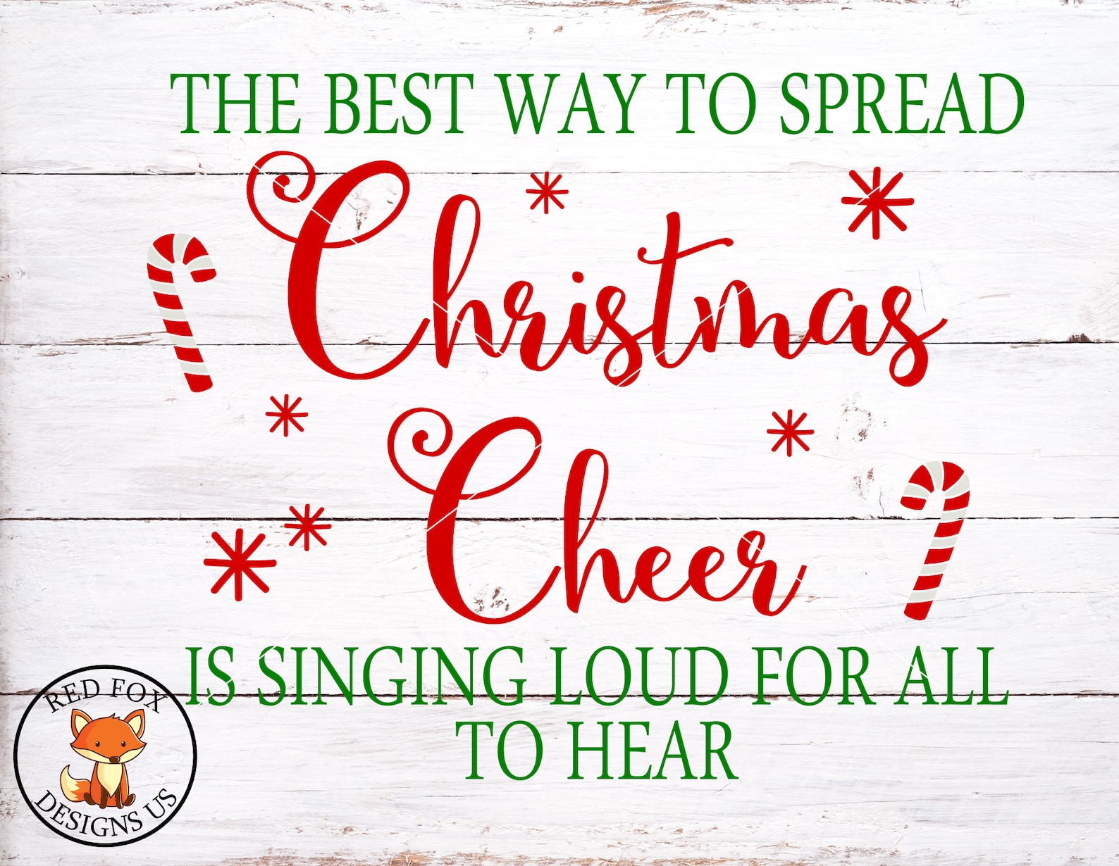 The Best Way to Spread Christmas Cheer is Singing Loud for All | Etsy