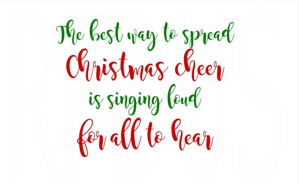 The Best Way To Spread Christmas Cheer is Singing Loud for All | Etsy