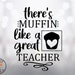 There's Muffin Like A Great Teacher SVG, Teacher Svg, Teacher Life Svg ...