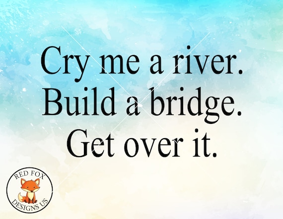 Build A Bridge And Get Over It Quotes