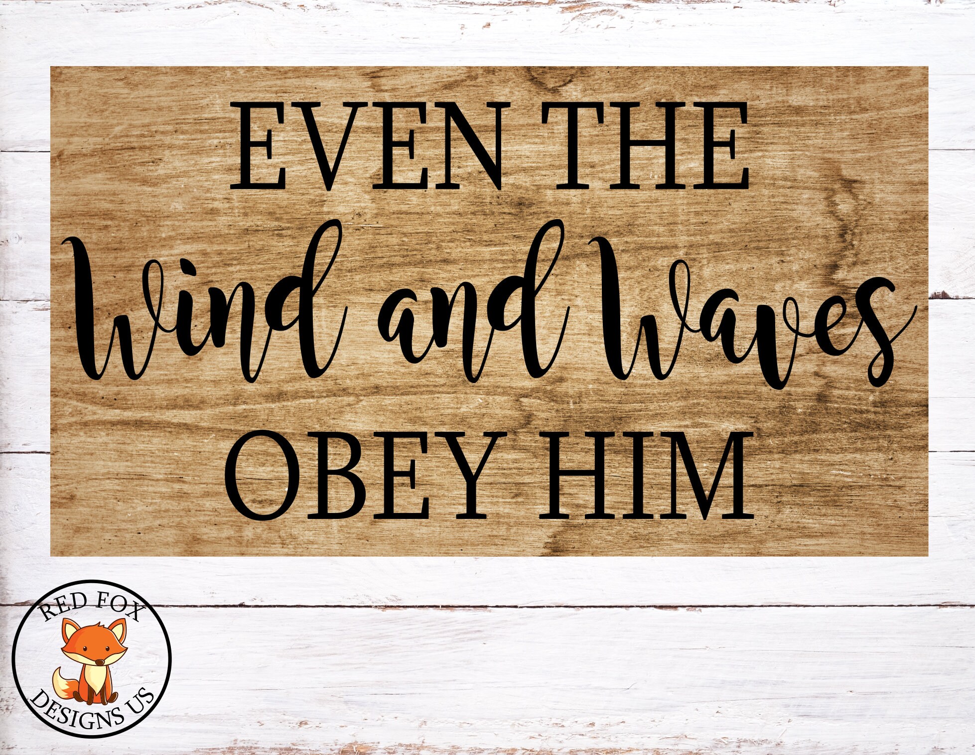 Even the wind and waves obey him SVG religous svg bible svg | Etsy