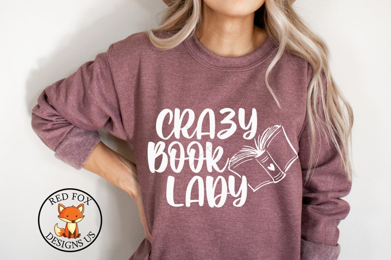 SVG FILES Crazy Book Lady Svg Book Svg Bookworm Svg Back - Etsy