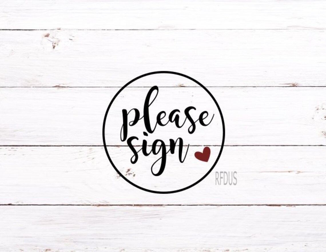Please Sign Svg Wedding Svg Wedding Guestbook Table Svg - Etsy